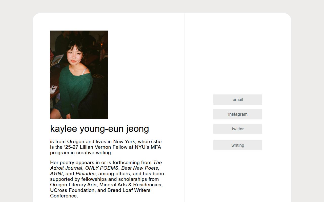 kaylee young-eun jeong